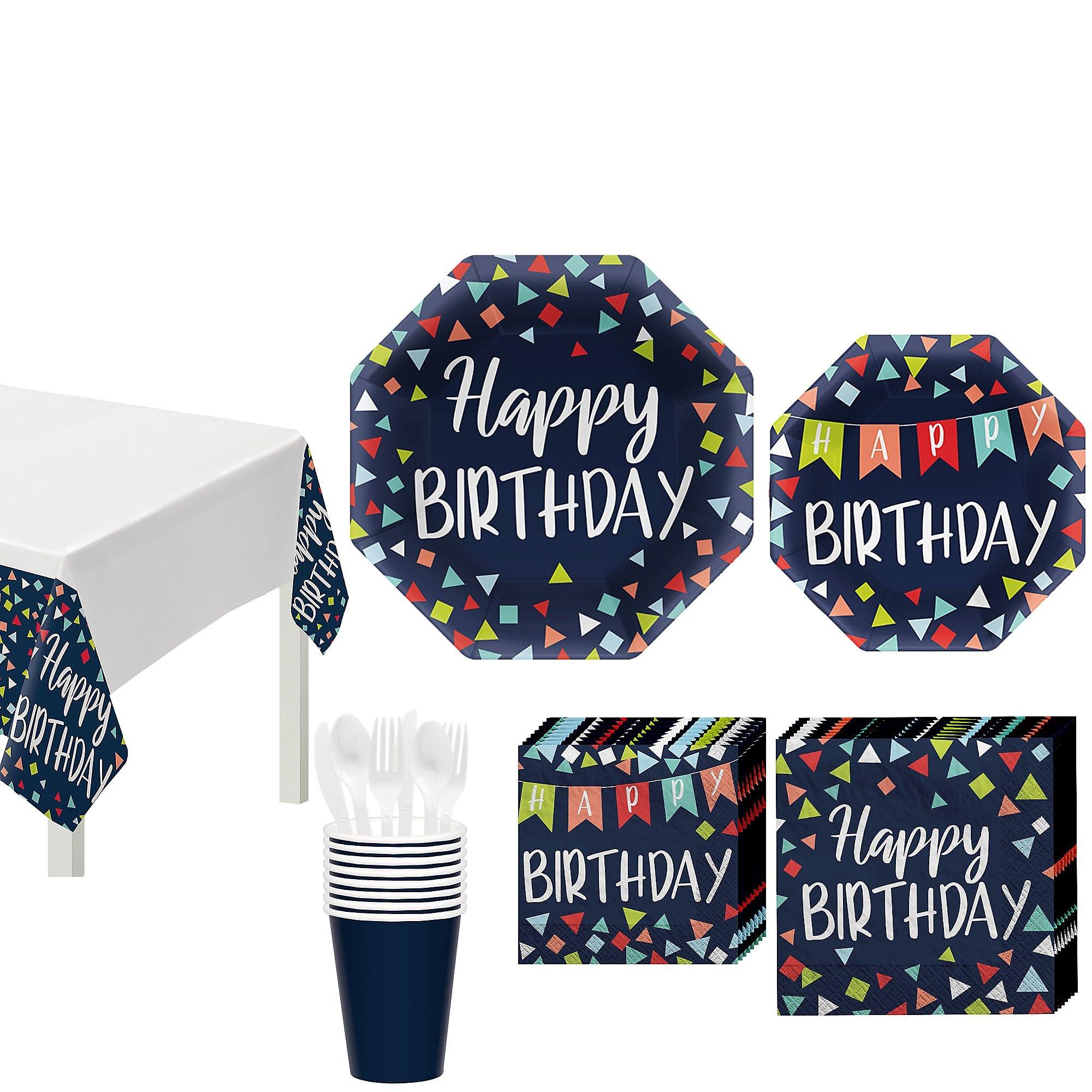 A Reason To Celebrate Birthday Tableware Kit For 8 Guests Party City